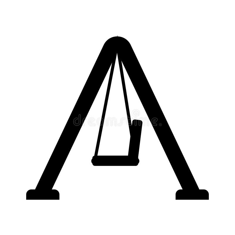 Swing icon vector stock illustration. Illustration of swinging - 281141974