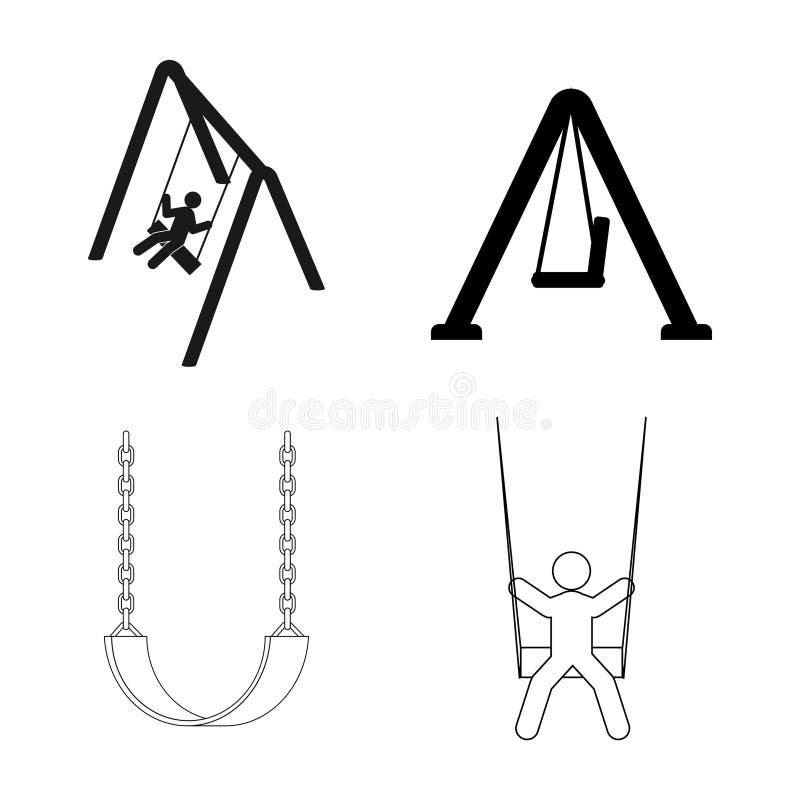 Swing icon vector stock illustration. Illustration of drawing - 281141997