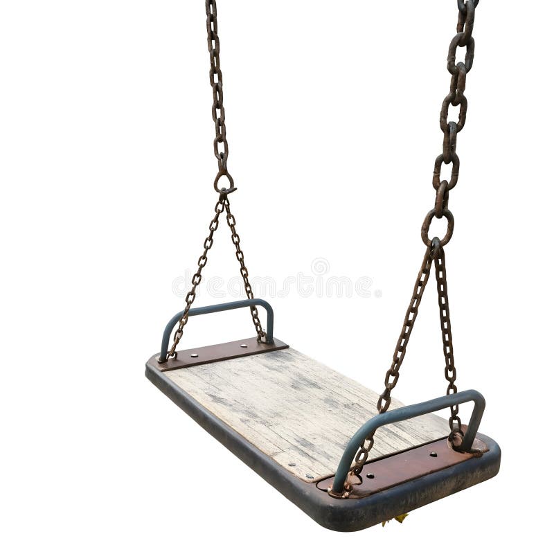 Swing Isolated on White Background Stock Illustration - Illustration of ...