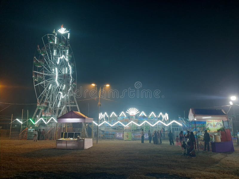 A Swing in local fair. editorial image. Image of christmas - 278728875