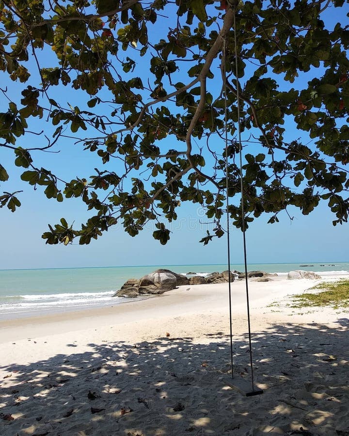Swing mood beach stock image. Image of calm, sand, mood - 274444423