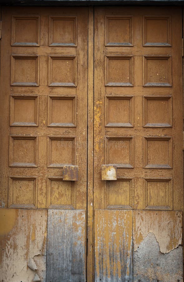 Swing old door stock photo. Image of grunge, fashioned - 95097654