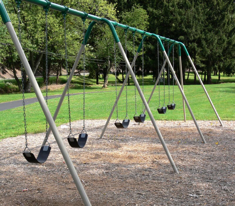 Swing Set stock image. Image of playground, swing, play - 1261507