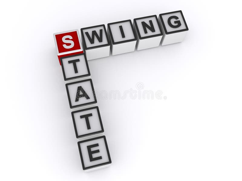Swing State Tries To Gain Votes Stock Illustration - Illustration of ...