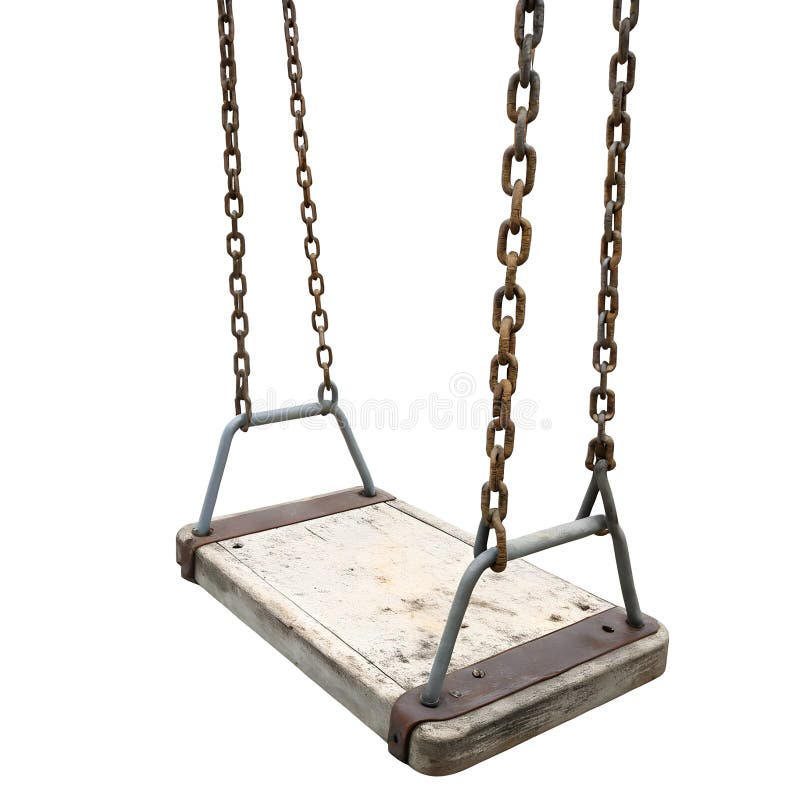 Swing on a White Background Stock Illustration - Illustration of ...