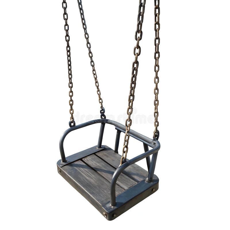 Swing on a White Background Stock Illustration - Illustration of kids ...