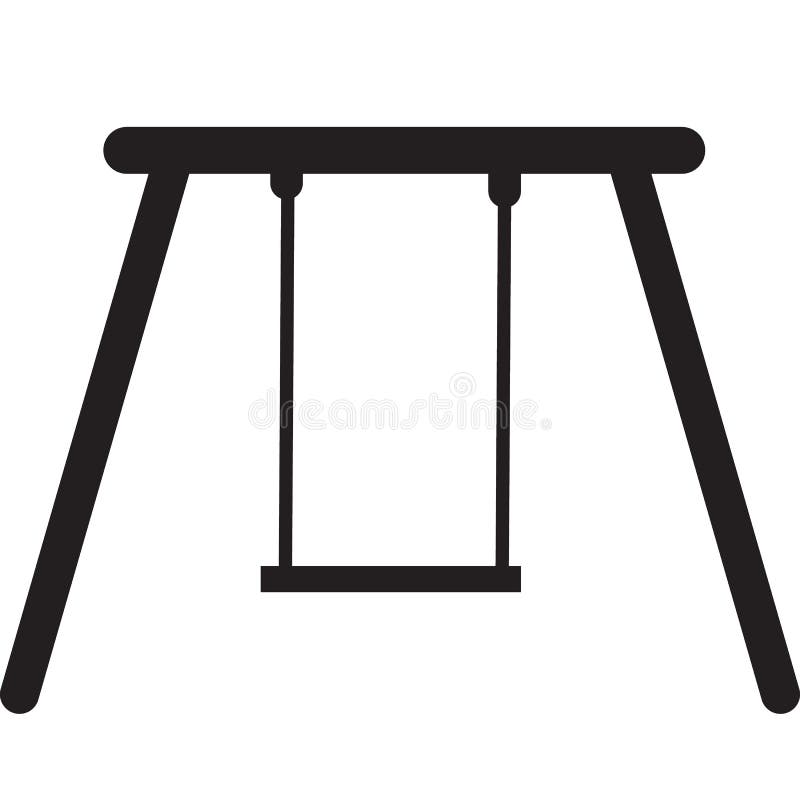 Swinging Icon on White Background. Swing Symbol. Flat Style Stock ...