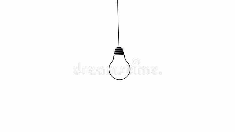 Swinging Light Bulb Animation Stock Video - Video of simple, motion ...