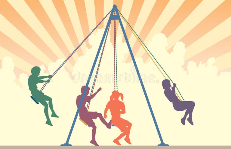 Children Swings Stock Illustrations – 2,160 Children Swings Stock ...