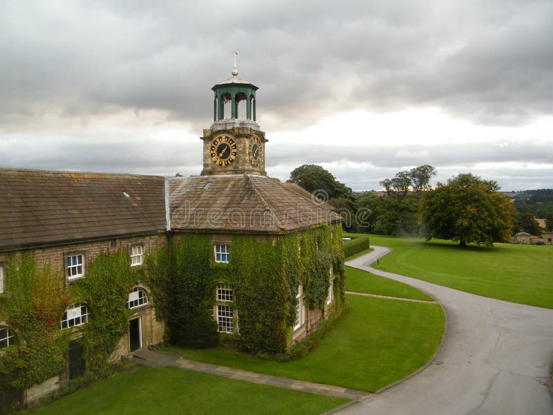 Swinton Castle stock image. Image of garden, wing, castle - 79519601