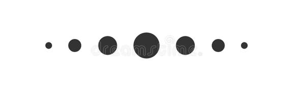 Swipe Dots in Line. Black Point Icon Stock Vector - Illustration of ...