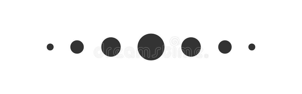 Swipe Dots in Line. Black Point Icon Stock Vector - Illustration of ...