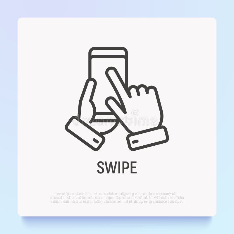 Modern Swipe Up Icon White Background Vector Stock Vector ...