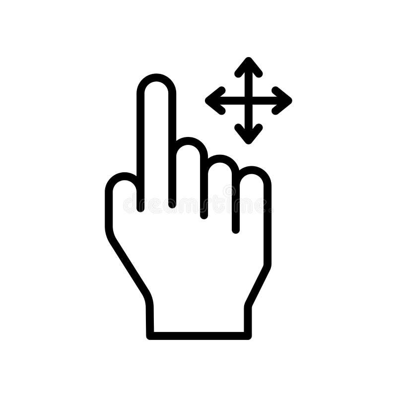 Swipe Icon Vector Sign and Symbol Isolated on White Background Stock ... Swipe Icon Vector Sign and Symbol Isolated on White Background Stock ...