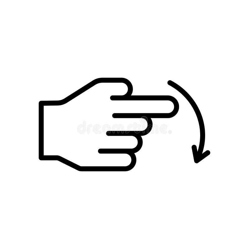 Swipe Icon Vector Sign and Symbol Isolated on White Background Stock ... Swipe Icon Vector Sign and Symbol Isolated on White Background Stock ...