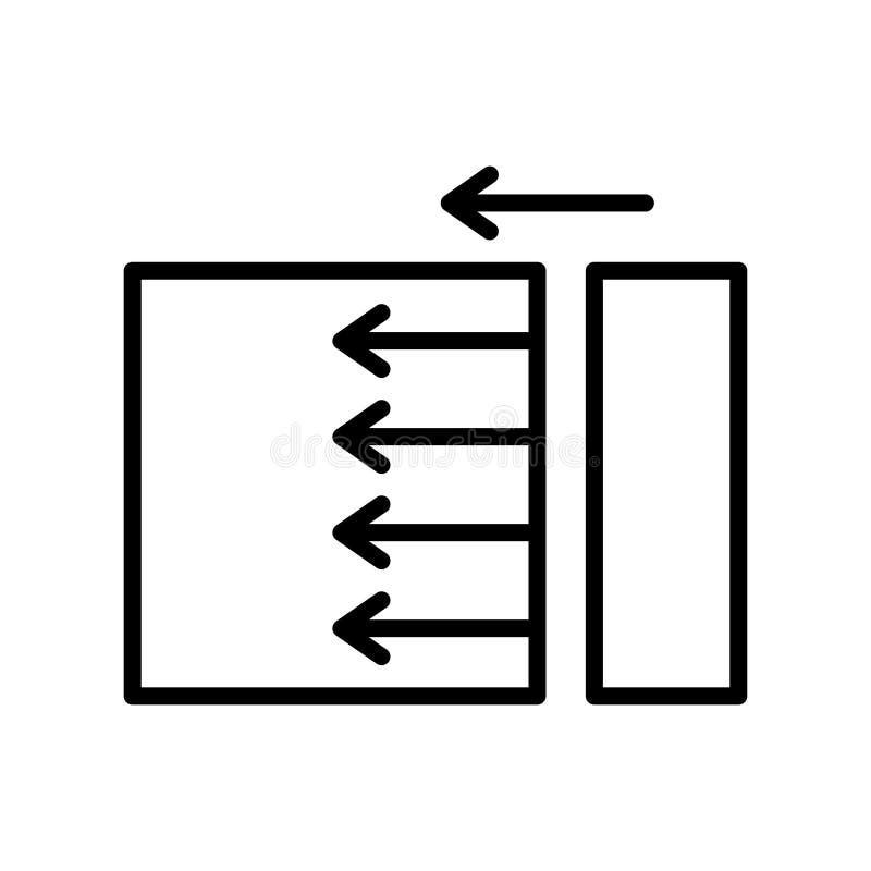 Swipe Left Icon Vector Sign and Symbol Isolated on White Background ...