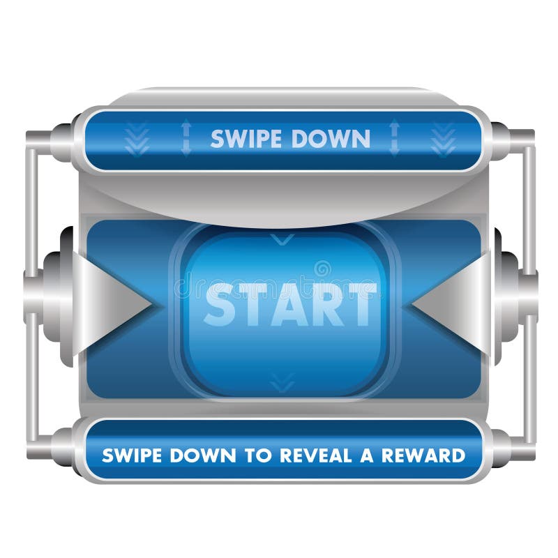 Swipe machine game stock vector. Illustration of random - 63940743