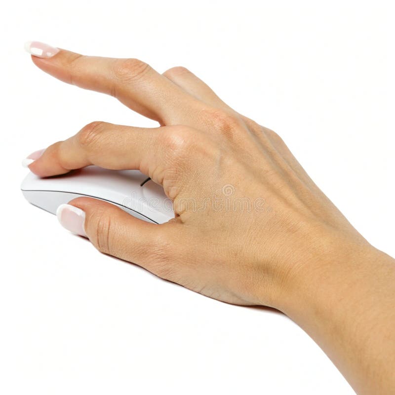 Swipe Right Hand on White Background Stock Illustration - Illustration ...