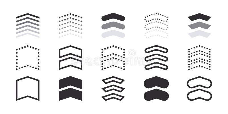 Swipe Up Arrows Icons. Up Arrow Button Symbols. Scrolling Slide Icons ...