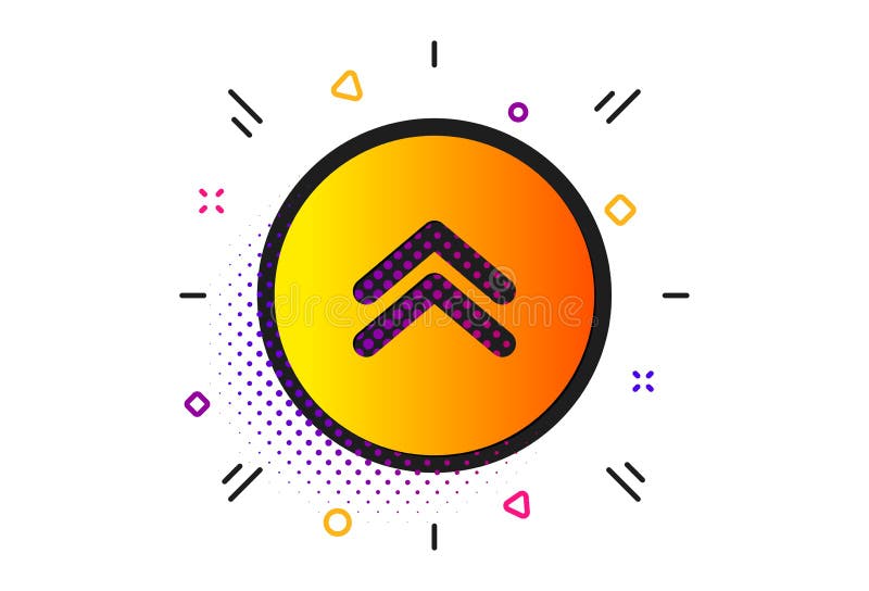 Swipe Up Button Icon. Scrolling Arrow Sign. Landing Page Scroll. Vector ...