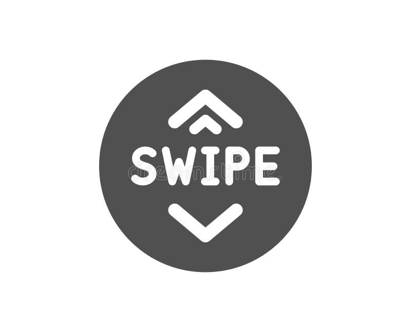 Swipe Up Button Icon. Scrolling Arrow Sign. Landing Page Scroll. Vector ...