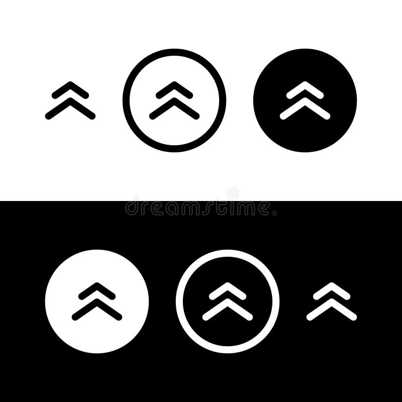 Swipe Up Button Icon Vector in Clipart Style Stock Vector ...