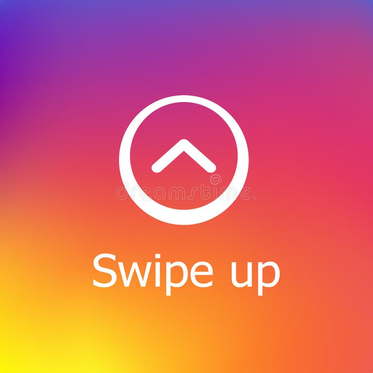 Swipe Up Button and Text. Web Button App, Ui Stock Vector ...