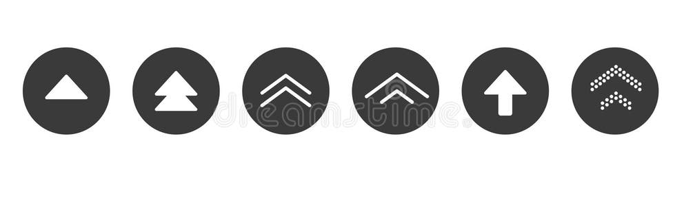 Swipe Up Icon Arrow Button, Ui Scroll Symbol. Swipe Slide Simple Minimal Line Sign. Move Button ...