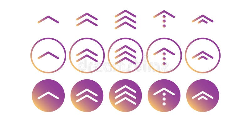 Swipe Up Icon Vector Button. Scroll Arrow Pointing Up. Drag To Read Learn More. Isolated White ...