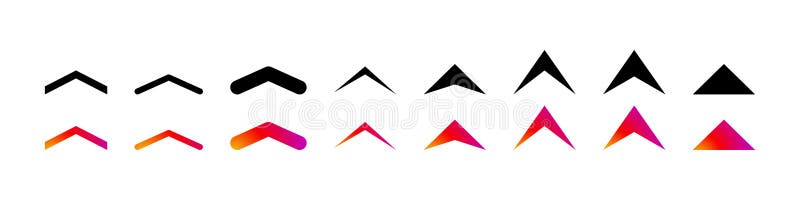 Modern Swipe Up Icon White Background Vector Stock Vector ...