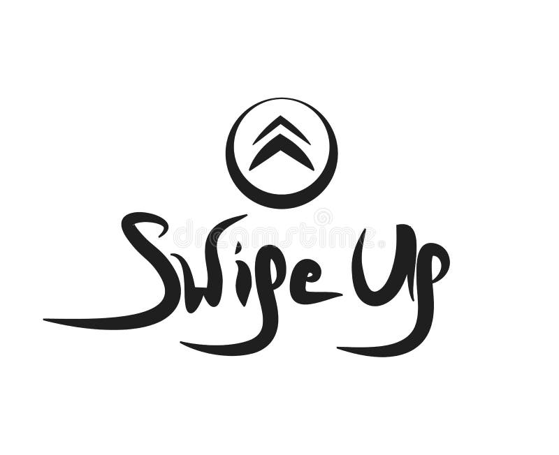 Swipe Up Icon. Vector Illustration Stock Illustration - Illustration of ...