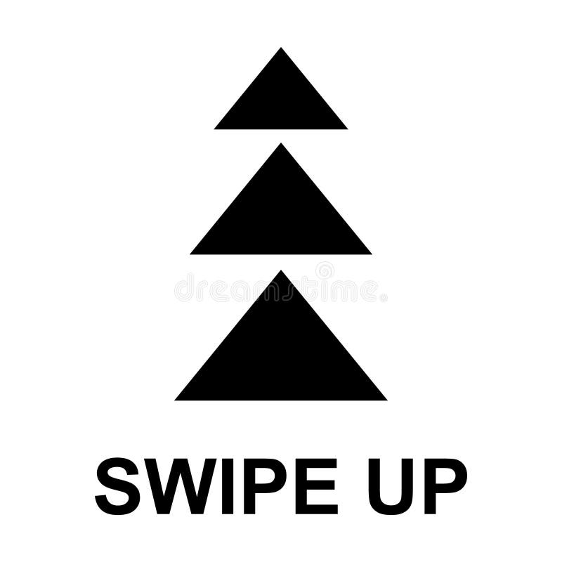 Swipe Up Internet Button, Online Web Design Arrow Move Icon, Vector ...