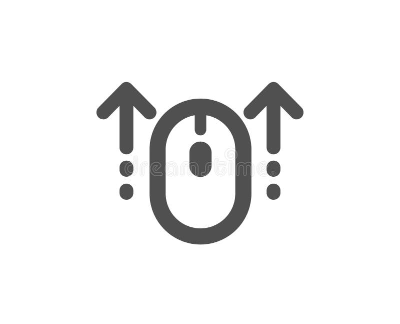 Swipe Up Mouse Icon. Scrolling Arrow Sign. Landing Page Scroll. Vector ...