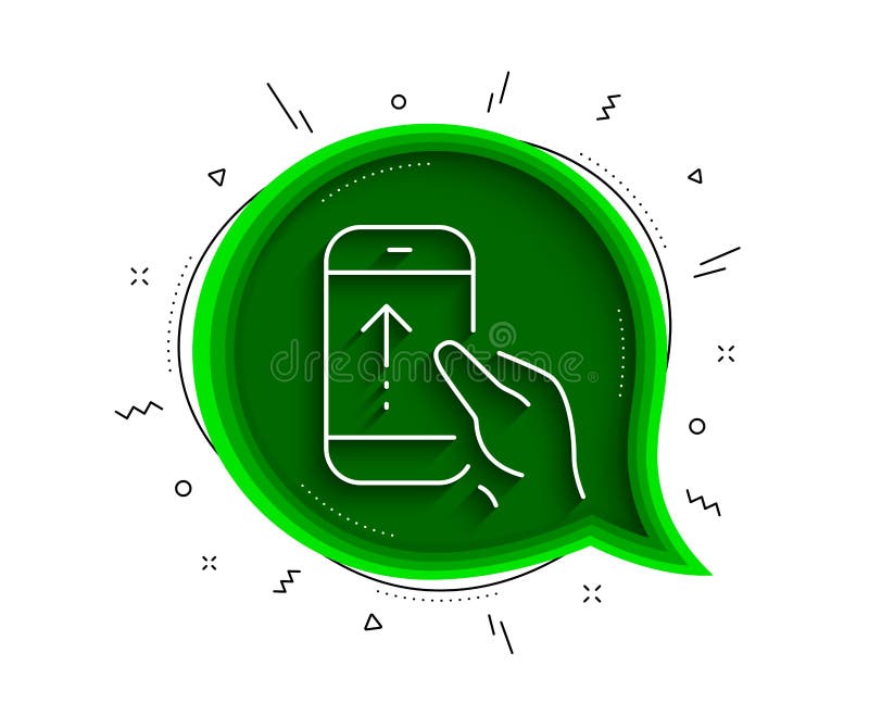 Swipe Up Phone Line Icon. Scrolling Arrow Sign. Landing Page Scroll ...