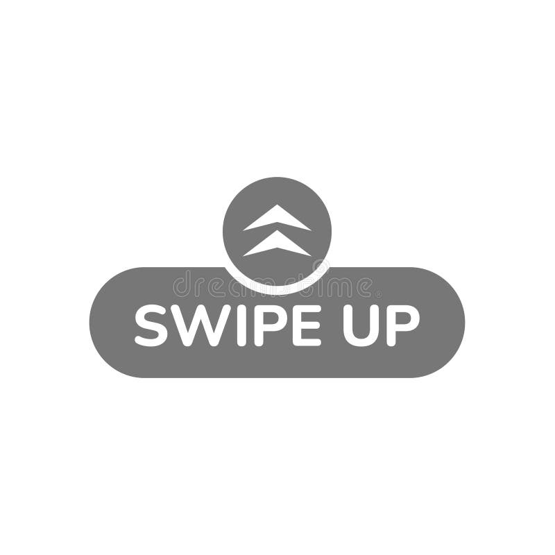 Swipe up vector button stock vector. Illustration of button - 298594591