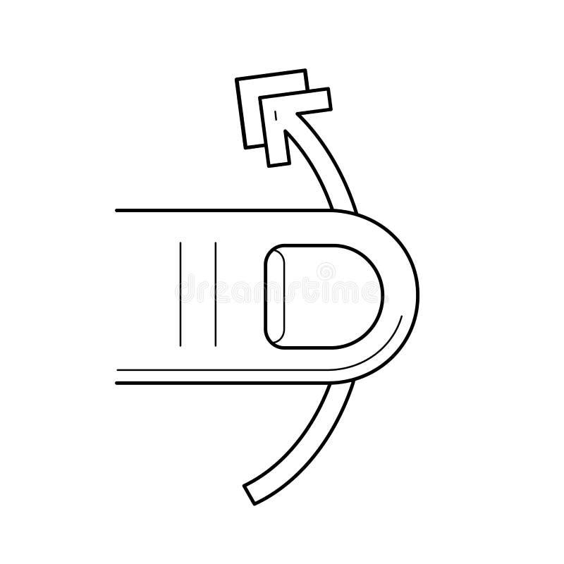 Swipe Vertically Line Icon. Stock Vector - Illustration of mobile ...