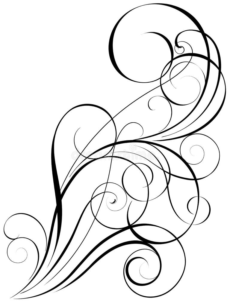 Simple Corner Swirl Stock Illustrations – 4,836 Simple Corner Swirl ...