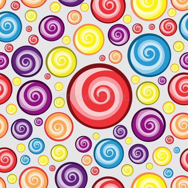 Swirl Circle Background Pattern Design Stock Illustration ...