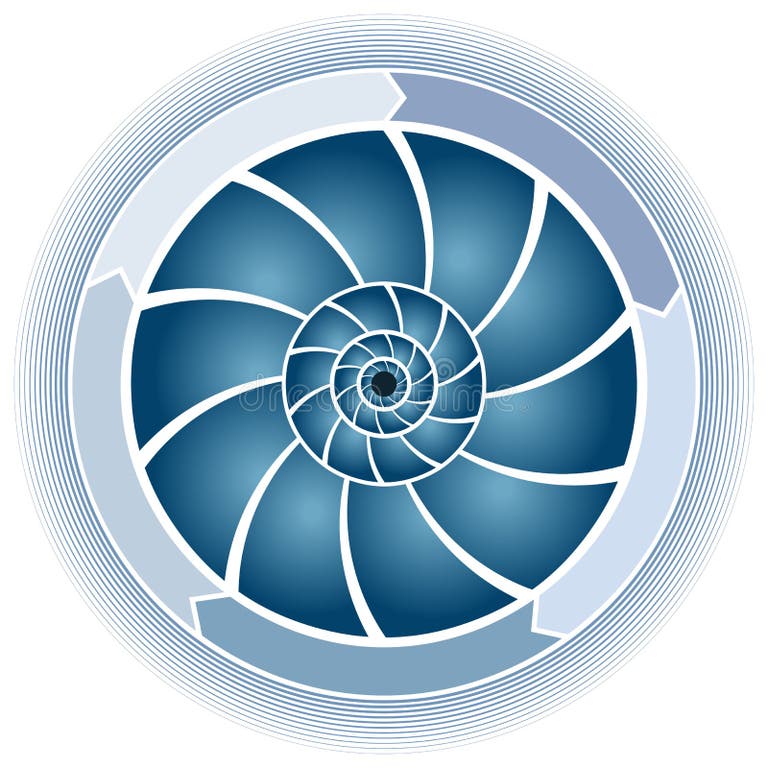 Swirl Circle Chart stock vector. Illustration of infographic - 27166546