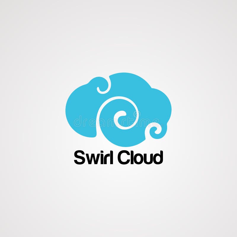 Swirl Cloud Logo Vector,icon,element, and Template Stock Vector ...