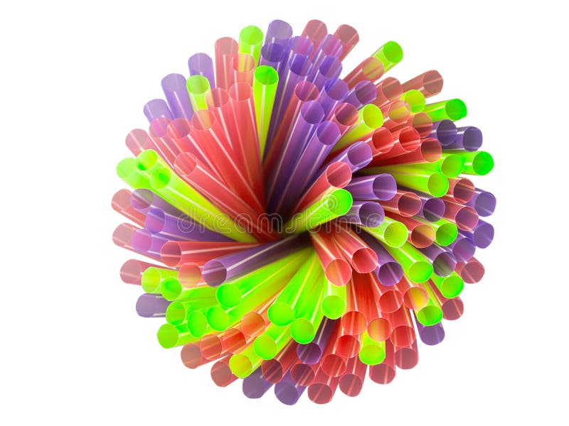 Swirl colorful straws stock photo. Image of abstract - 34071262