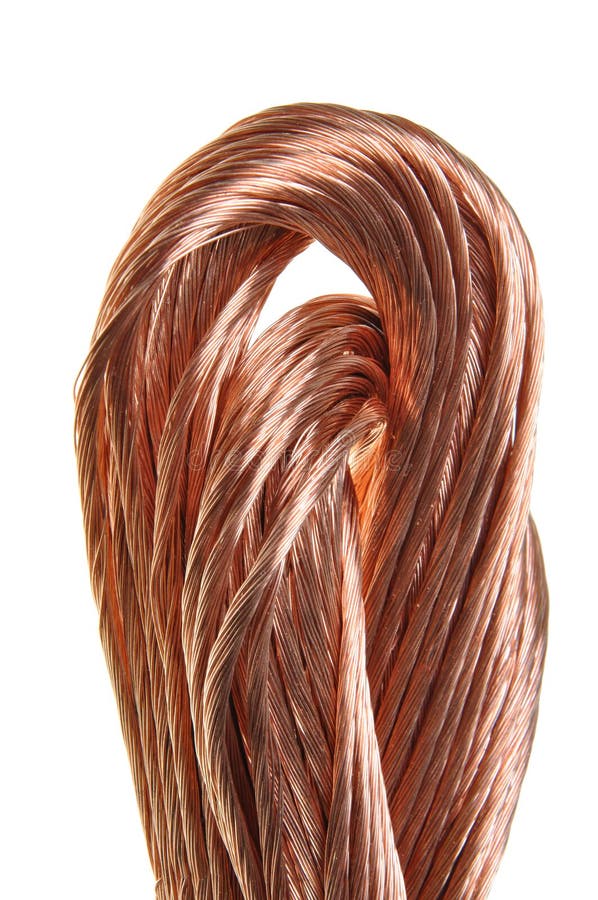 Swirl of copper wire stock image. Image of cool, bunch - 31174685
