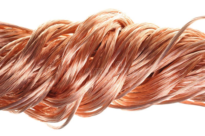 Swirl of copper wire stock image. Image of cool, bunch - 31174685