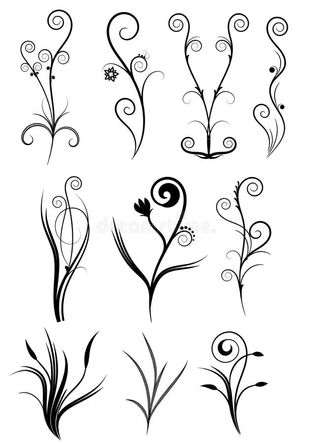 Swirl Elements stock vector. Illustration of border, curve - 45998118 Swirl Elements stock vector. Illustration of border, curve - 45998118