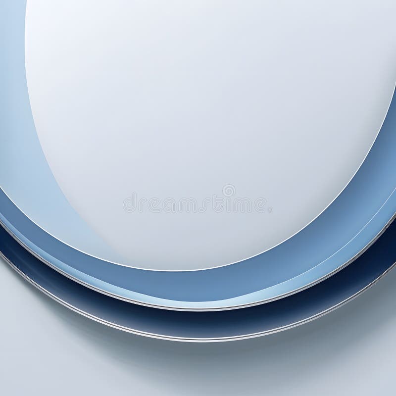 Blue Curve Frame Template – Elegant Design for Customization Stock ...
