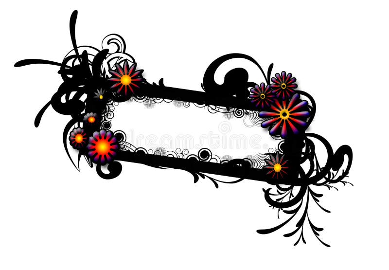 Swirl frame stock illustration. Illustration of stylish - 4836771