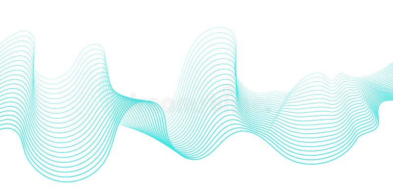 Swirl, Frequency Sound Wave with Blend Effect. Vector Illustration ...