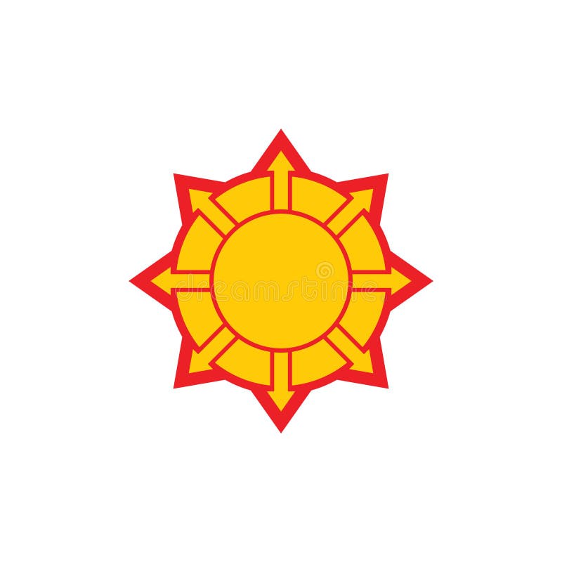 Swirl Geometric Sun Arrow Logo Vector Stock Vector - Illustration of ...