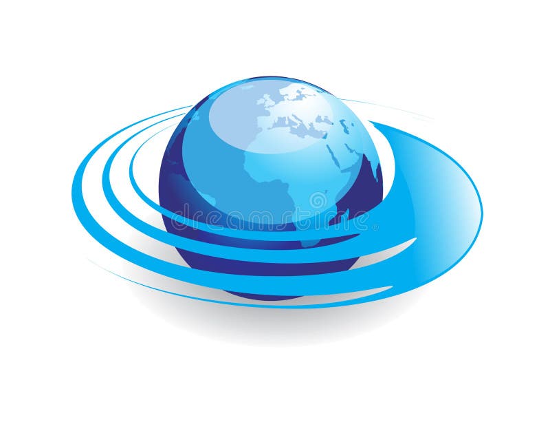 Globe Glossy Vector Icon stock vector. Illustration of direction - 5950902