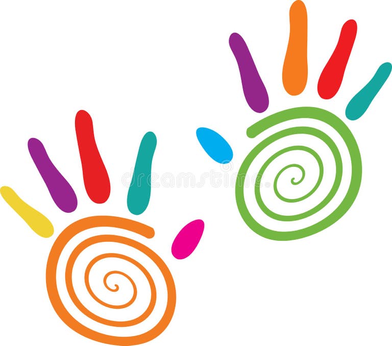 Swirl hands stock vector. Illustration of child, artistic - 26930554